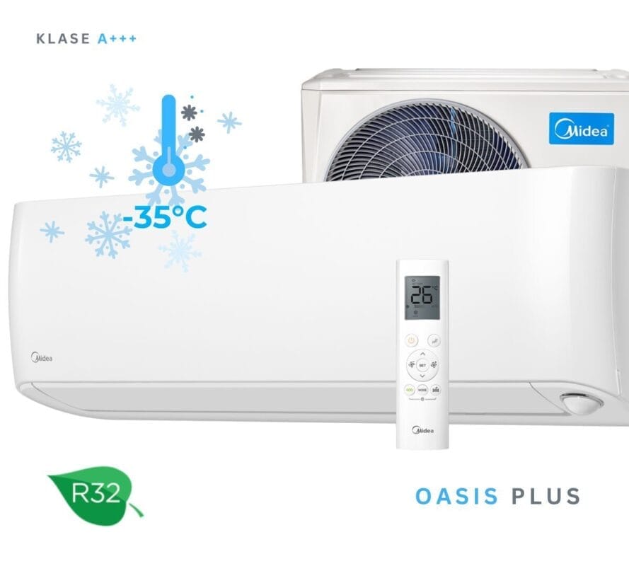 Midea Inverter klima uređaj Oasis Plus MSOPBU-12HRFN8